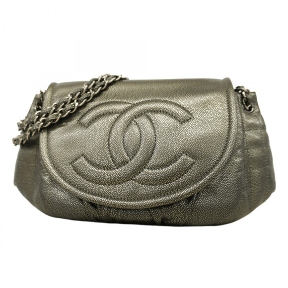 CHANEL | Bags | Chanel Matelasse Shoulder Bag With Chain Bag Caviar ...